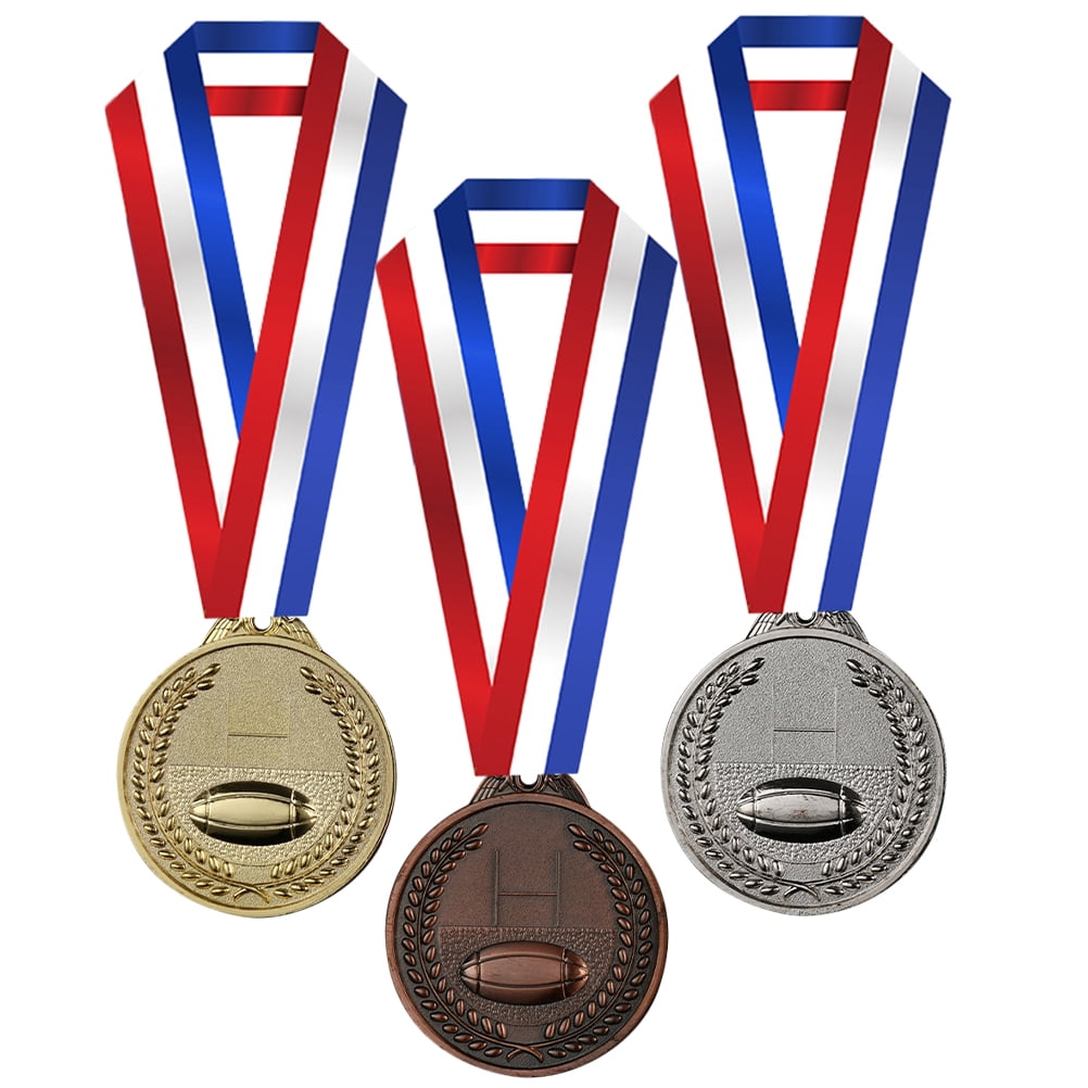 3 Pcs Top Medals for Awards Silver and Copper Football Alloy Child ...
