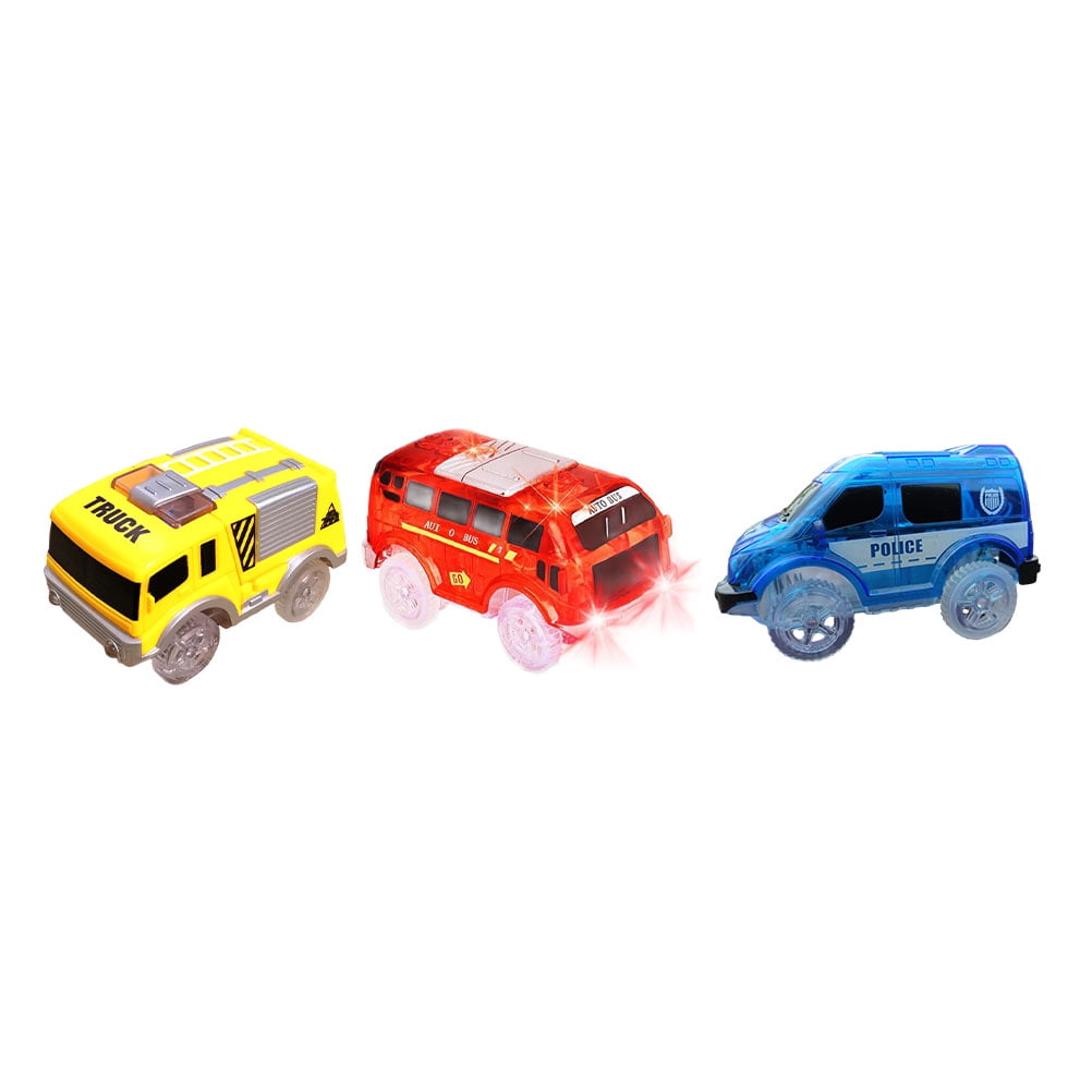 SOPOTUTU Kids Track Car Toy Plastic 3Pcs 9.50X5.50X5.20Cm Home ...