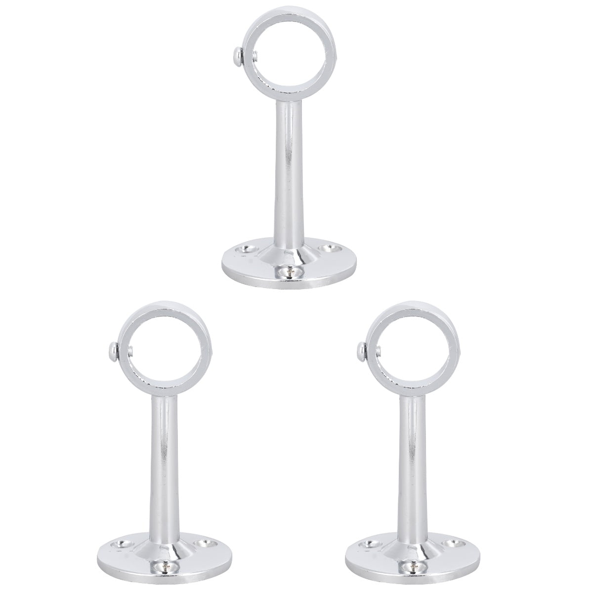 RENACLIPY Wardrobe Rail Support Silver Sturdy Tube Holder for Closet ...