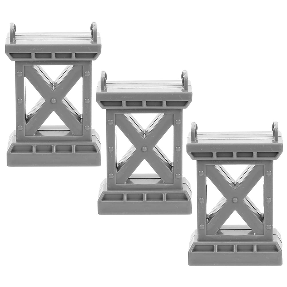 3 Pcs Train Pier DIY Bridge Model Bridge Pier Toy Model Railroad Layout ...