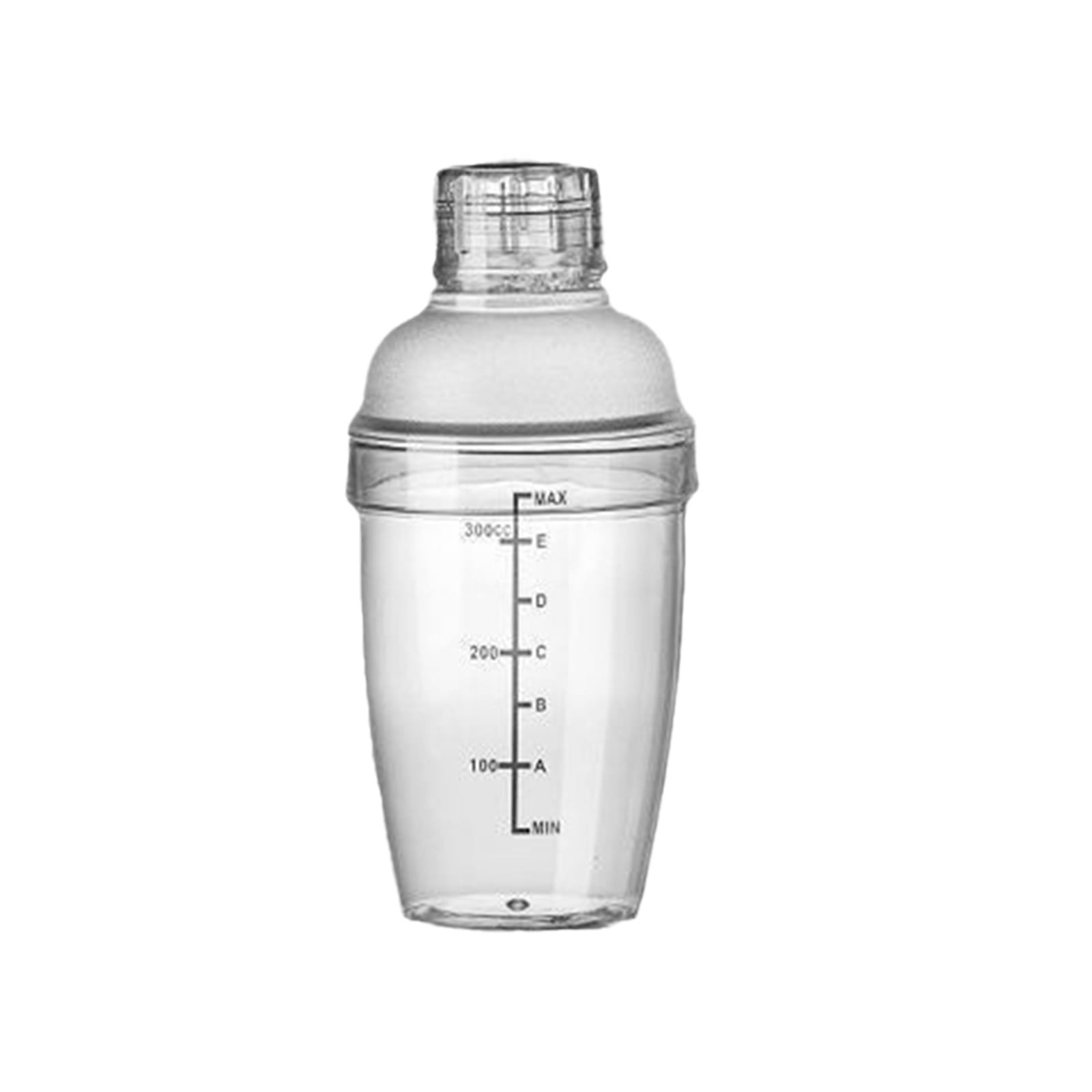 3 Pcs Transparent Plastic Shaker with Measuring Scale, Leak-Proof ABS ...