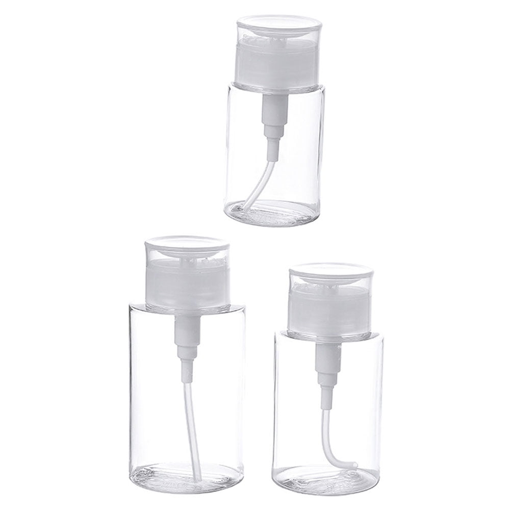 3 Pcs Travel Size Pump Bottle Easy Clean Bottled Plastic Containers ...