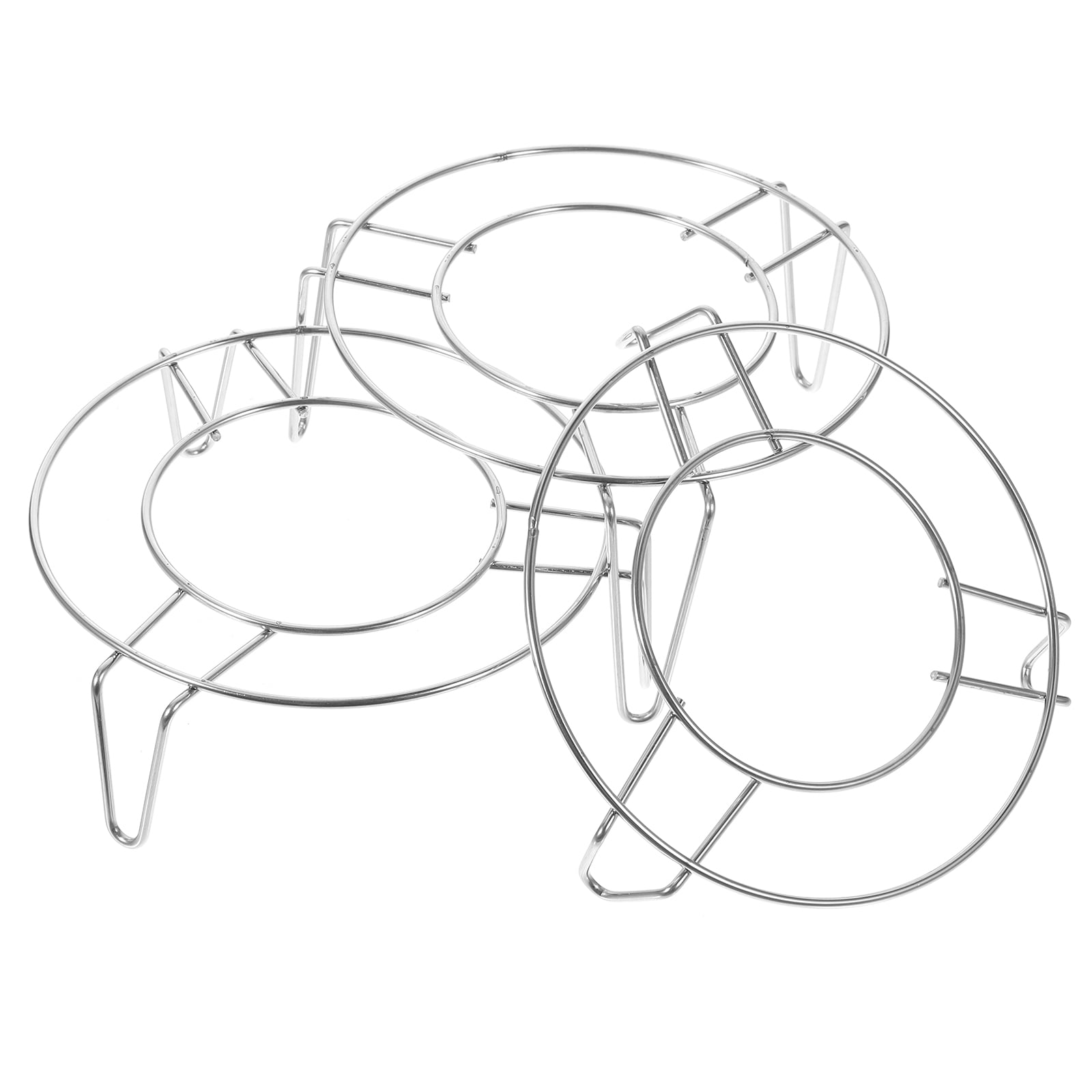 3 Pcs Tripod Stainless Steel Steamer Rack Pots Cooker Steam Rack Metal ...