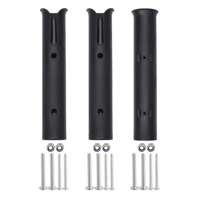 3 Pcs Tube Fishing Rod Holders Racks with Screws Portable Fishing Pole ...