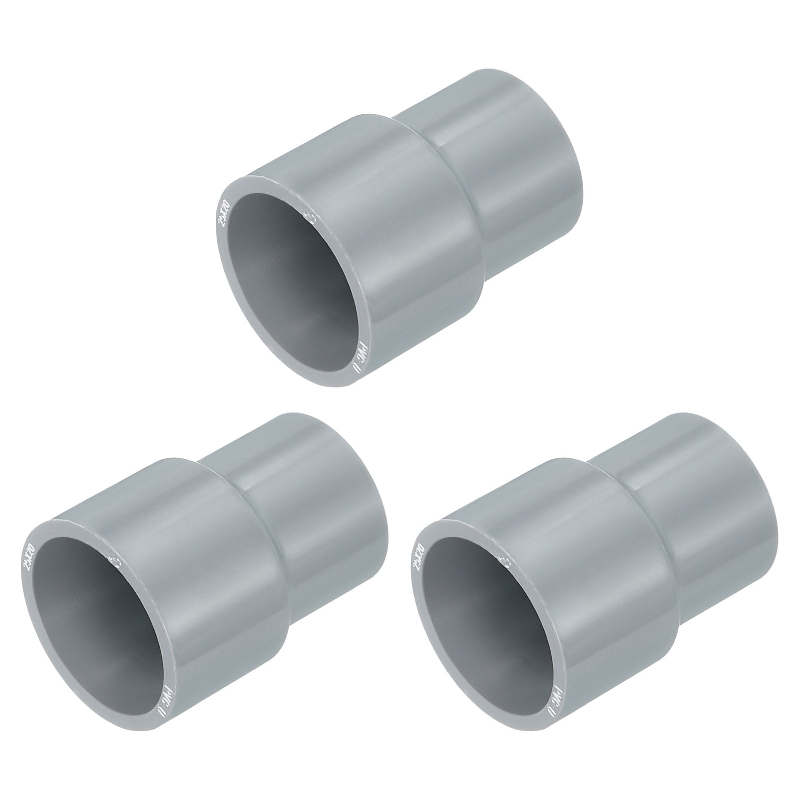 3Pcs UReducer Pipe Fitting, 25x20mm Pipe Coupling Adapter Connector ...