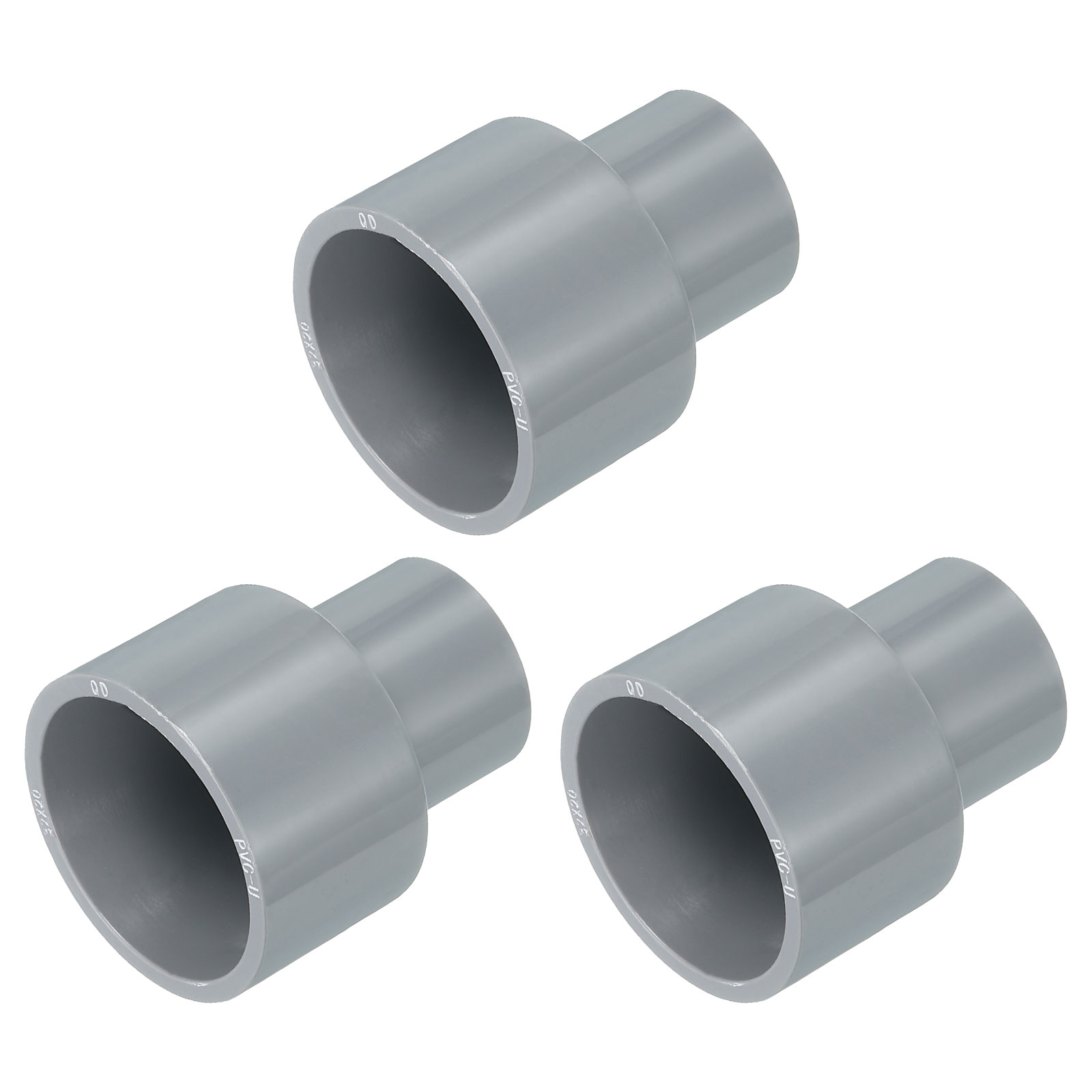 3 Pcs UPVC Reducer Pipe Fitting, 32x20mm PVC Pipe Coupling Adapter ...
