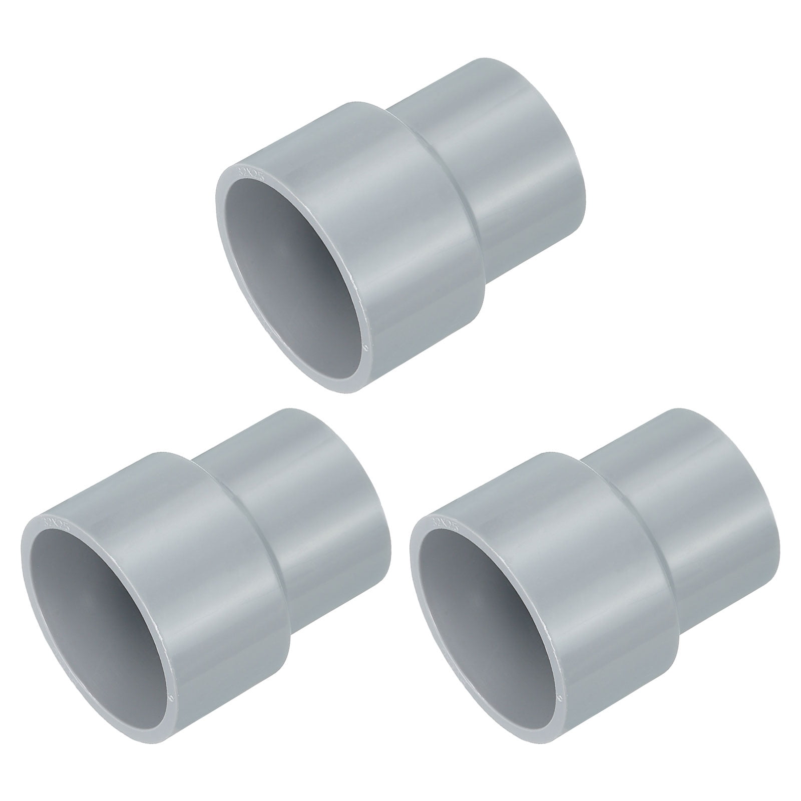 3 Pcs UPVC Reducer Pipe Fitting, 32x25mm PVC Pipe Coupling Adapter ...