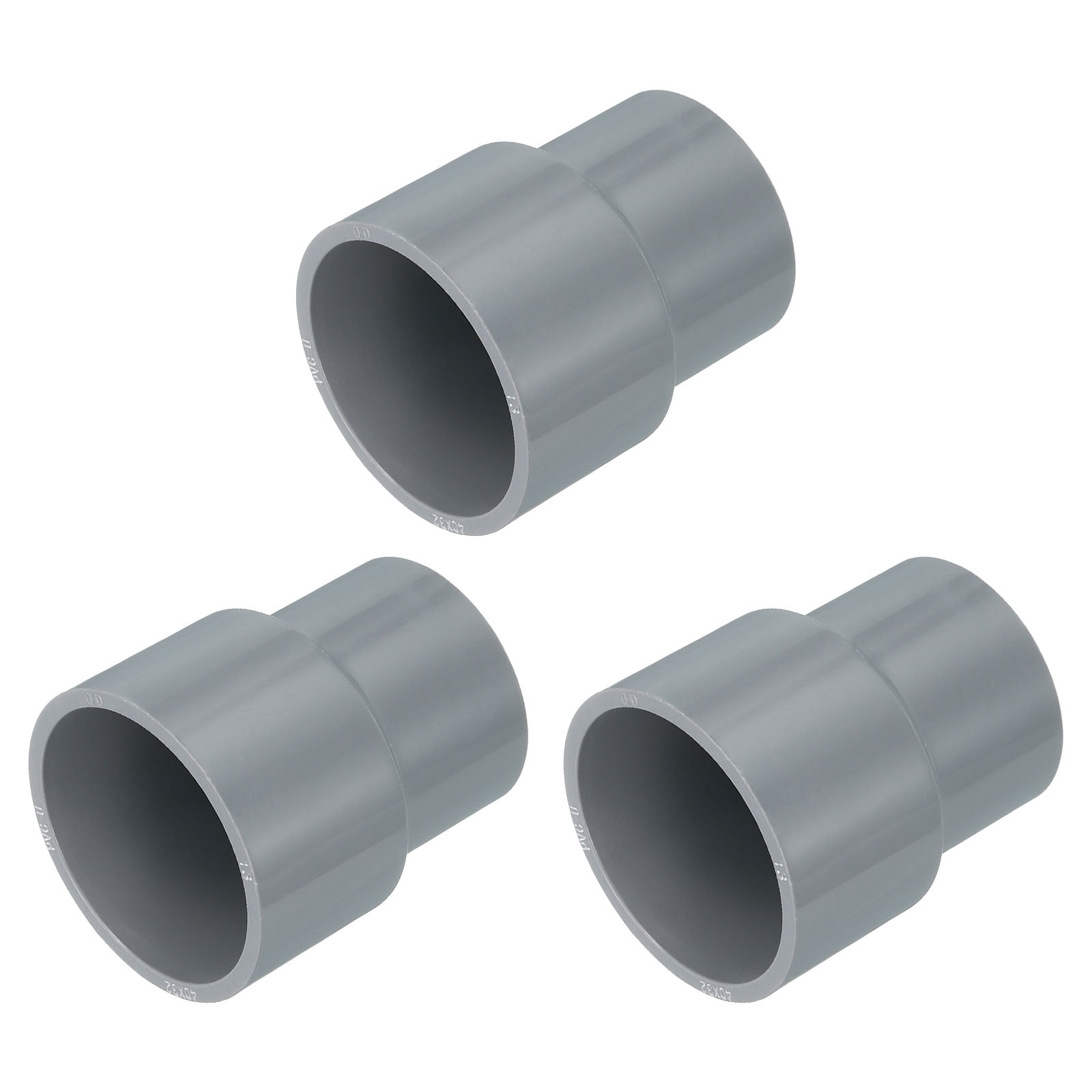 3 Pcs UPVC Reducer Pipe Fitting, 40x32mm PVC Pipe Coupling Adapter ...