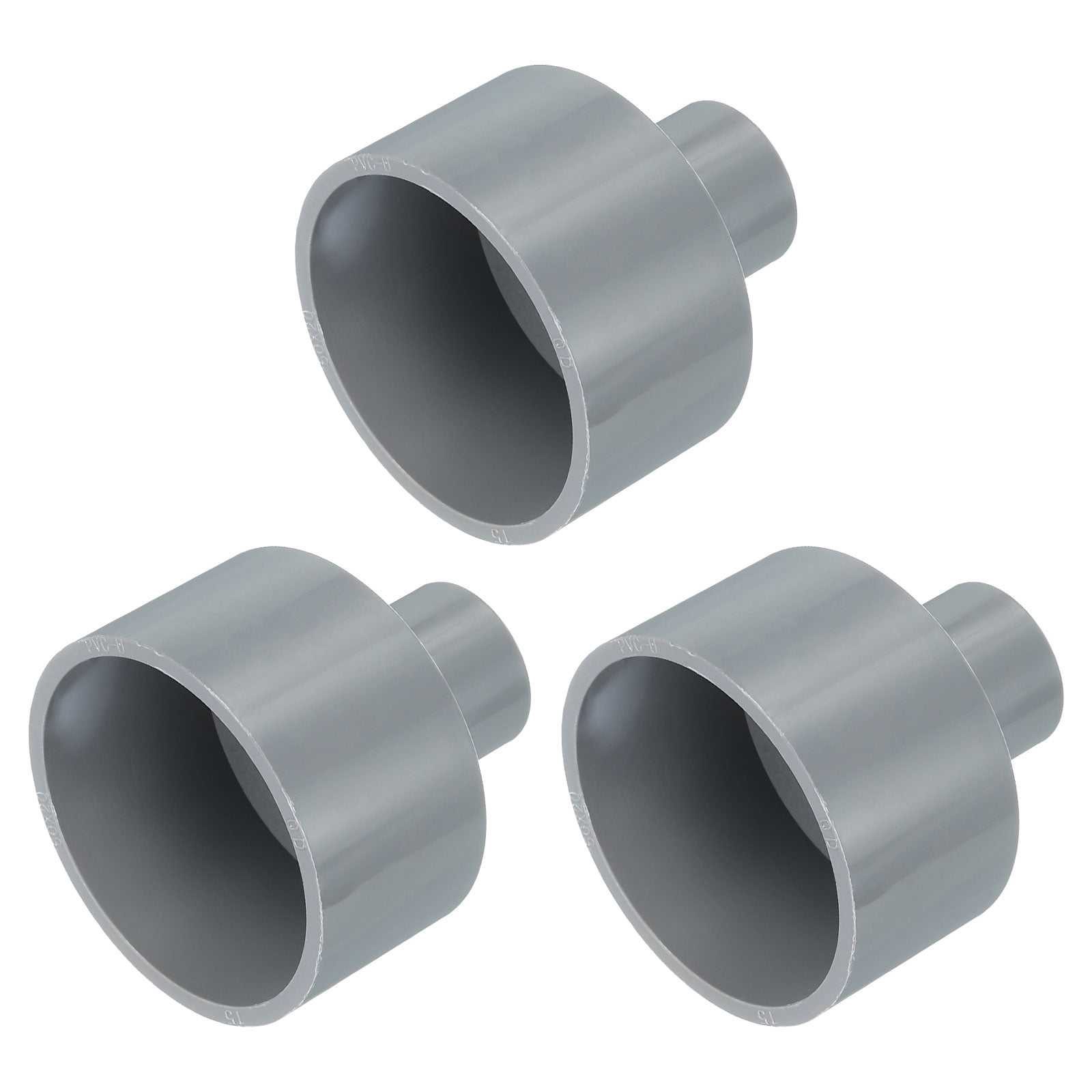 3Pcs UReducer Pipe Fitting, 50x20mm Pipe Coupling Adapter Connector ...