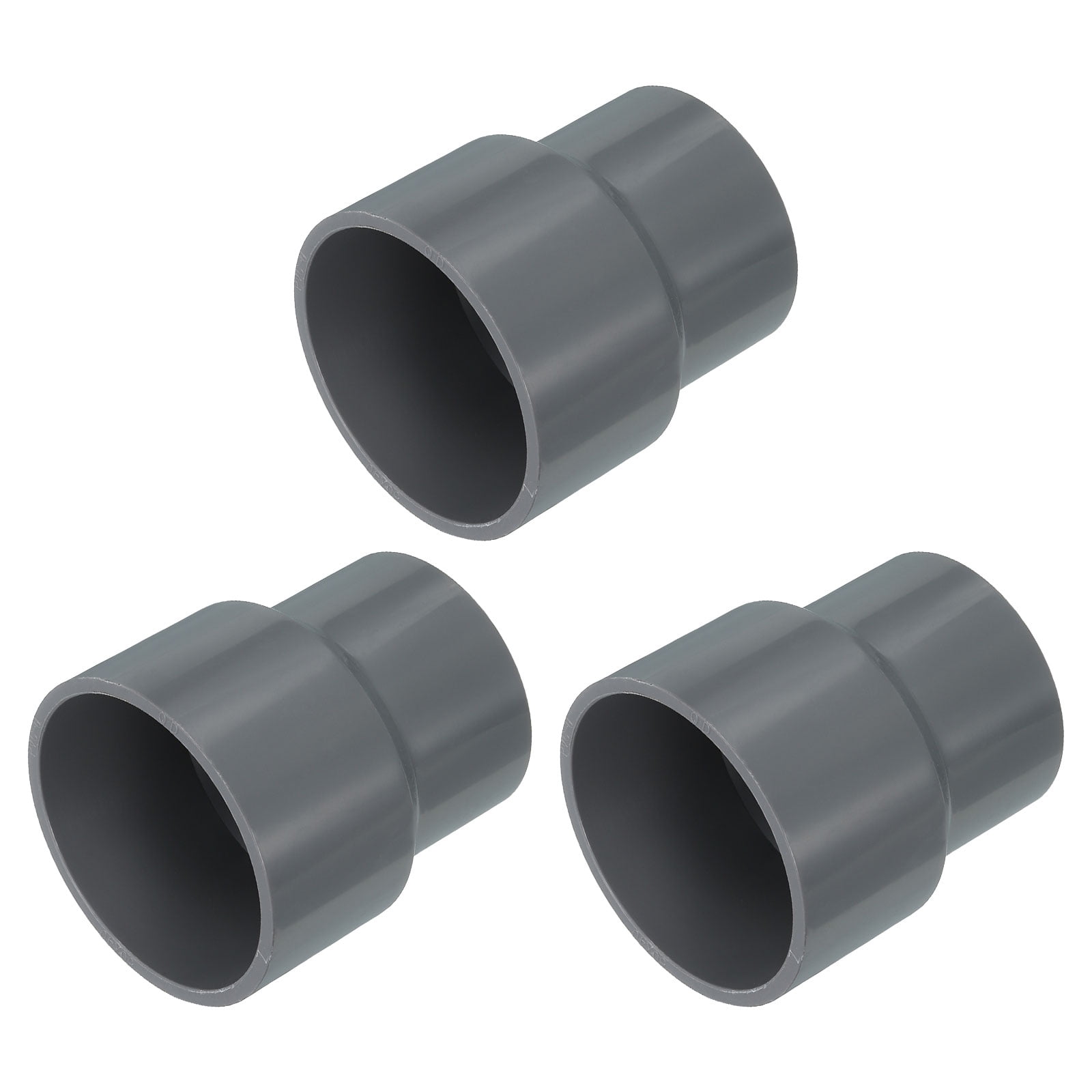 3 Pcs UPVC Reducer Pipe Fitting, 50x40mm PVC Pipe Coupling Adapter ...