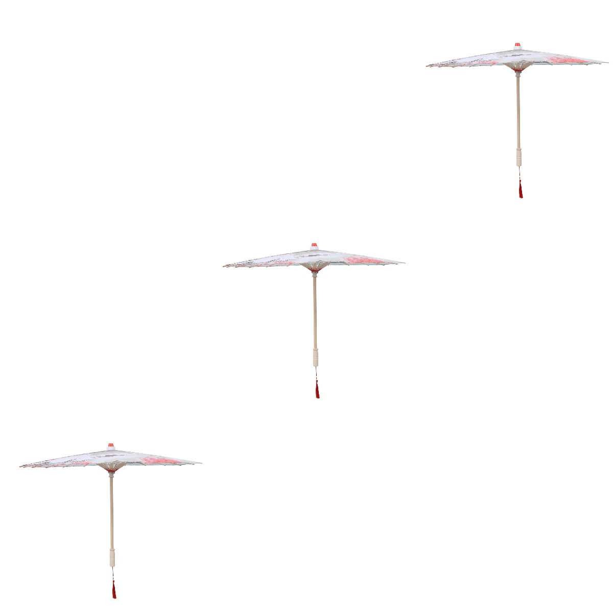 3 Pcs Umbrellas for Rain Parasol Oil Paper Stage Prop Photography ...