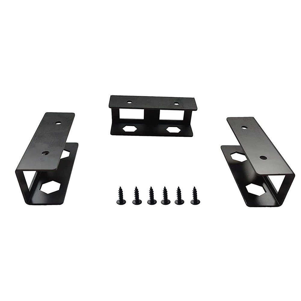 3 Pcs Under Mount Bracket Desk Laptop Storage Holder With Screw ...