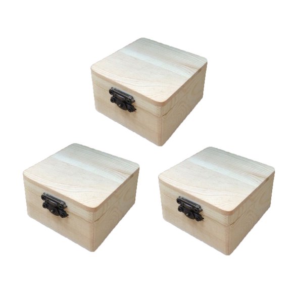 Small Wooden Lock Box