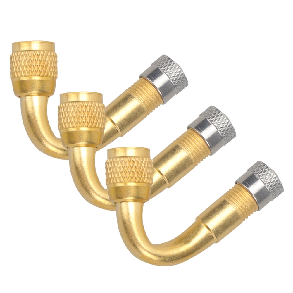 3 Pcs Valve Stem Extension Inflatable Nozzle Extender Gas Tube Copper ...