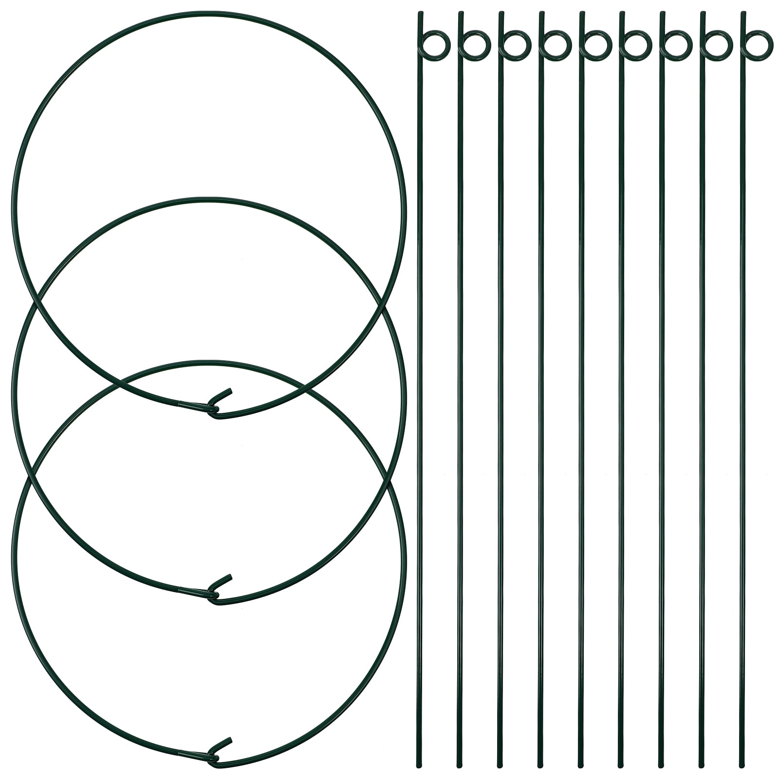 3 Pcs Vine Flower Stand Plant Stakes Plant Support Flower Growth Cage ...