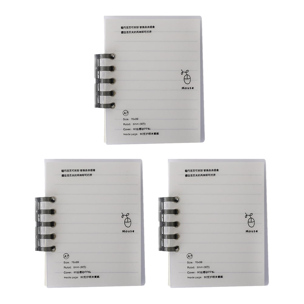 3 Pcs Vocabulary Practice Notepads Spiral Mini Notebook Pocket Office ...