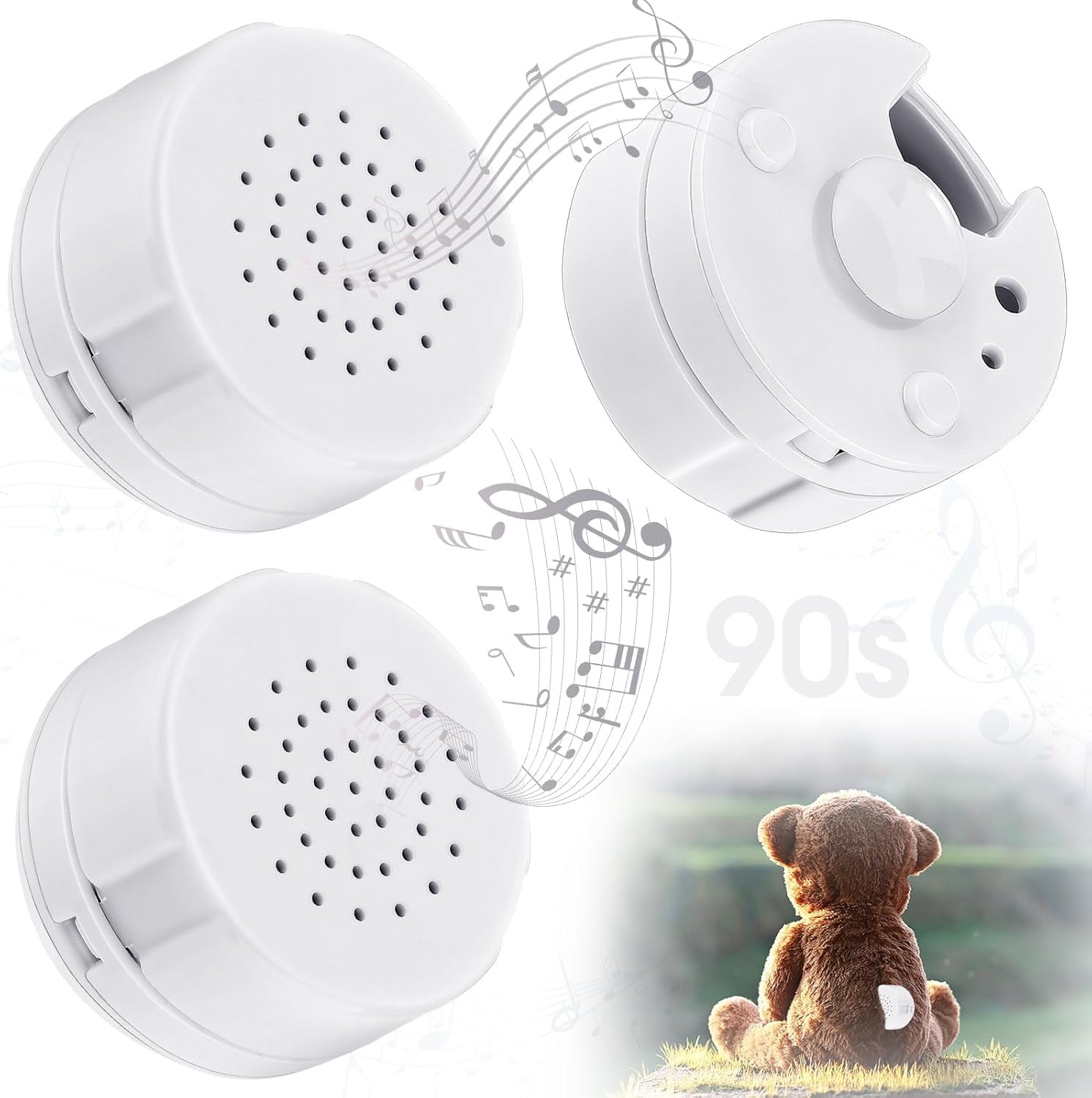 3 Pcs Voice Recorder for Stuffed Animal, Voice Recorder Box Stuffed ...