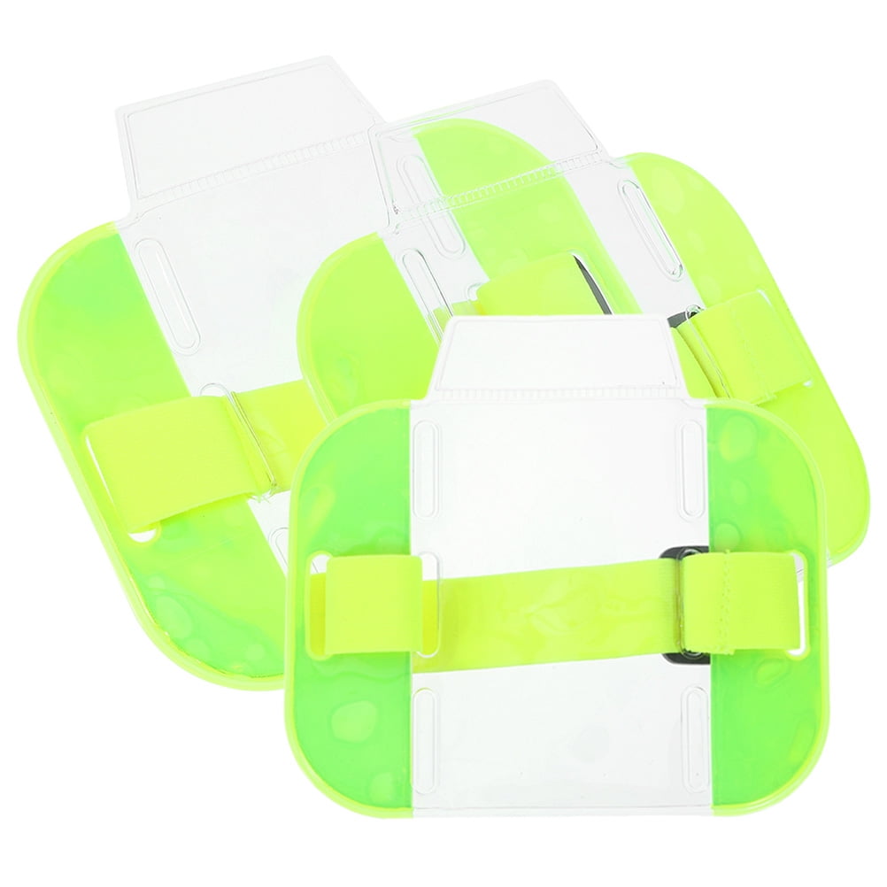 3 Pcs Wallet ID Card Armband Holder Work Light Green - Walmart.com