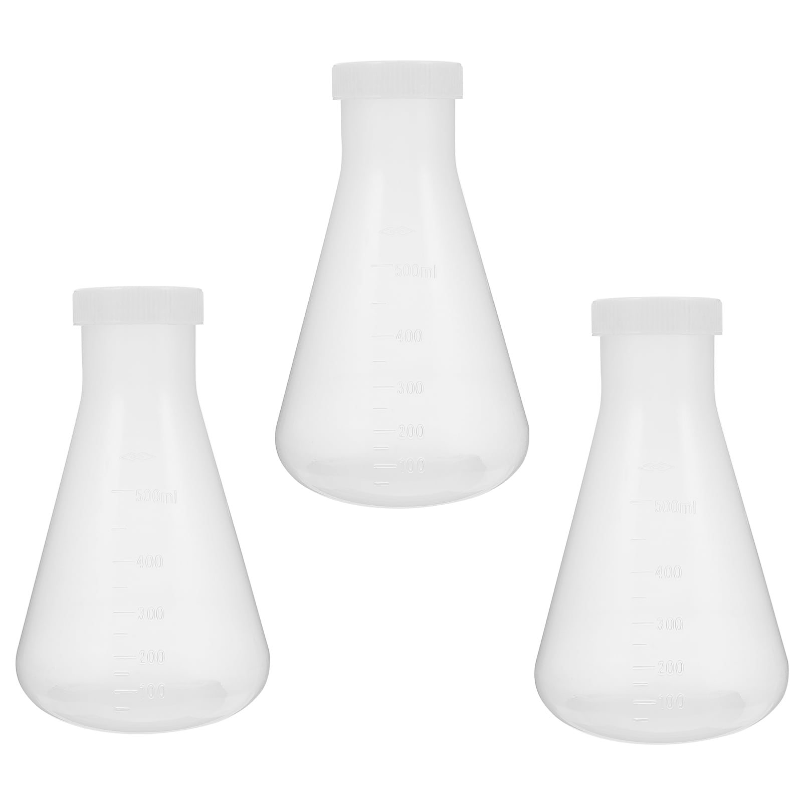 3 Pcs Water Bottle Lab Beakers and Flasks Plastic Professional Child ...