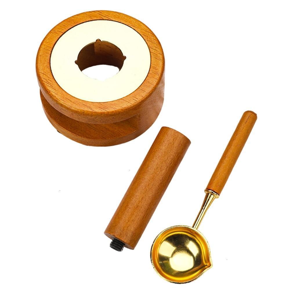 3 Pcs Wax Stamp Seal Kits Melt Stove Pot Furnace Tool Melting Spoon for ...