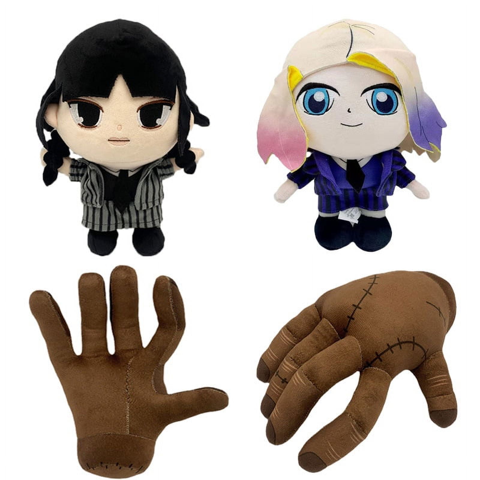 3 Pcs Wednesday Plush Toys Set 10'' - Adams Family Stuffed Doll Horror ...