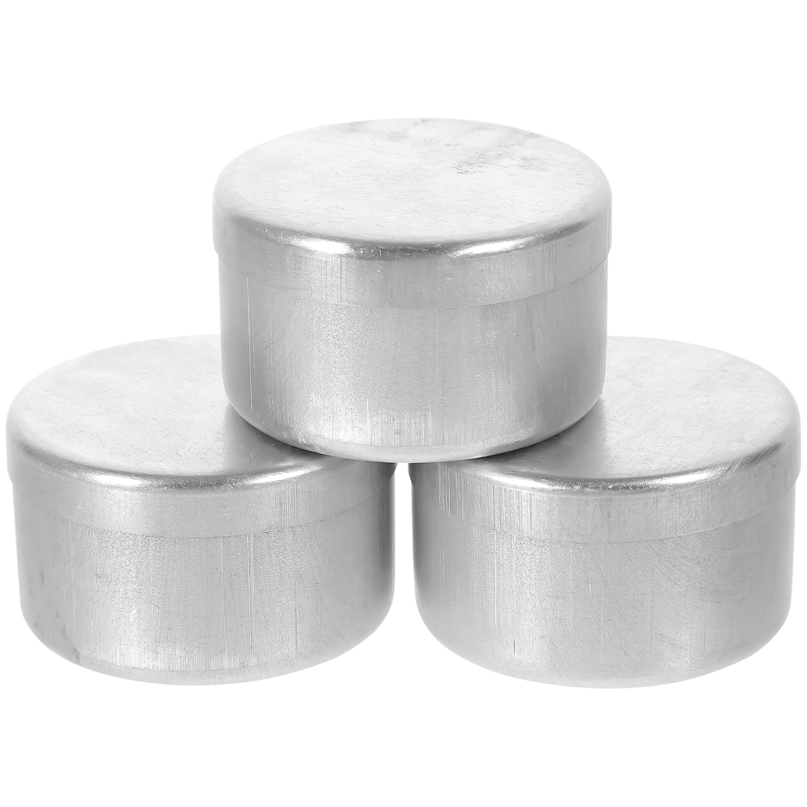 3 Pcs Weighing Box Metal Storage Jars Tiny Containers with Lids Soil ...