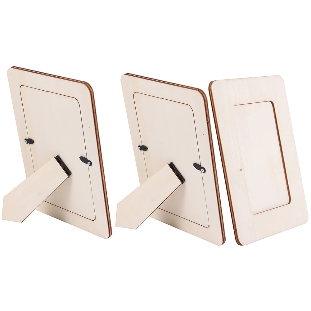 ifundom DIY Frames Light Yellow Wood 3Pcs - Walmart.com