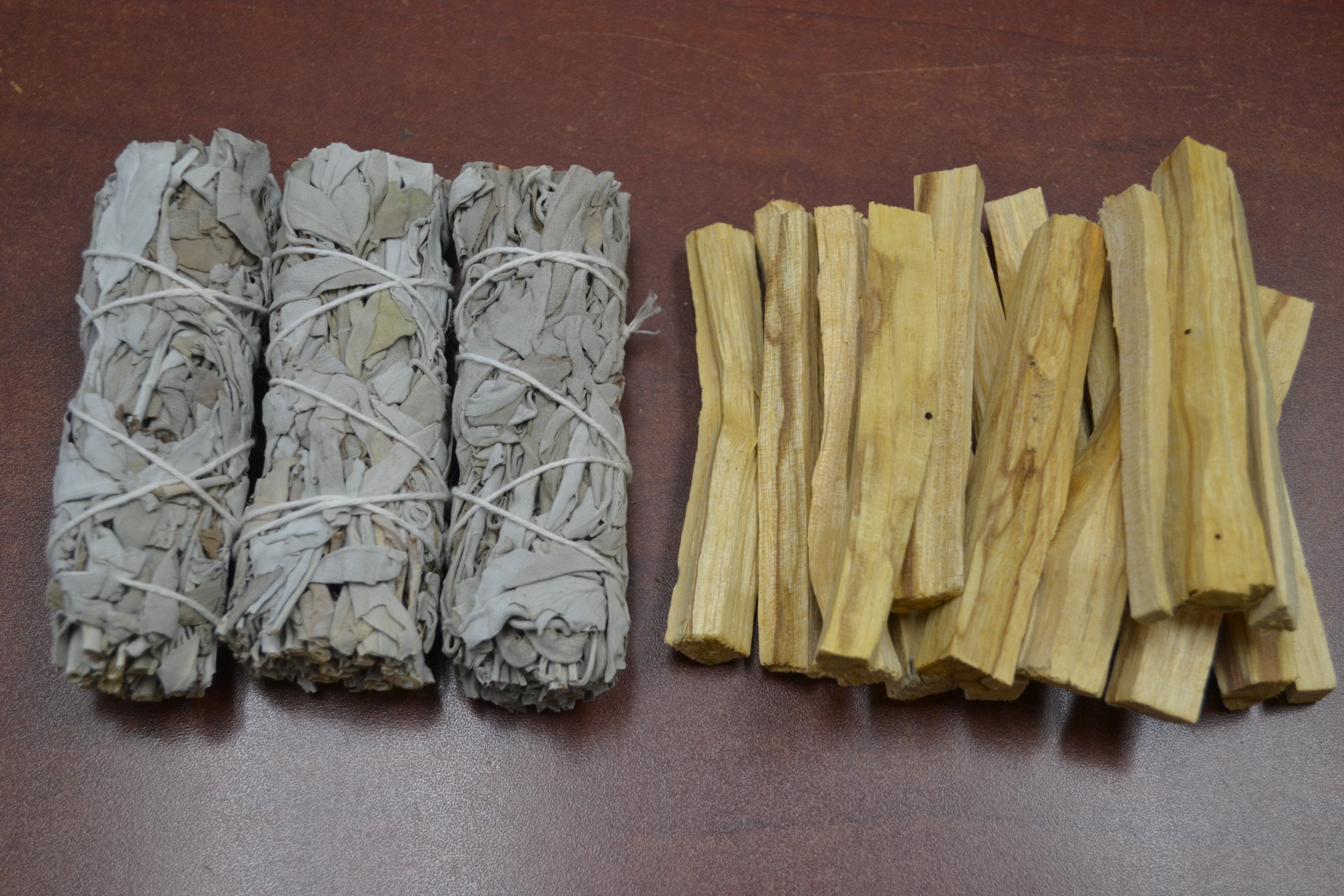 Mygann 3 Pcs White Sage Bundles 4 Inch, 20 Palo Santo Sticks, Smudge ...