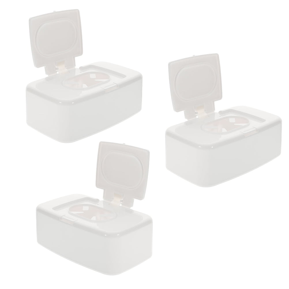 3-Pack with Reusable Baby Wipe Dispenser Container Holder for Bathroom ...