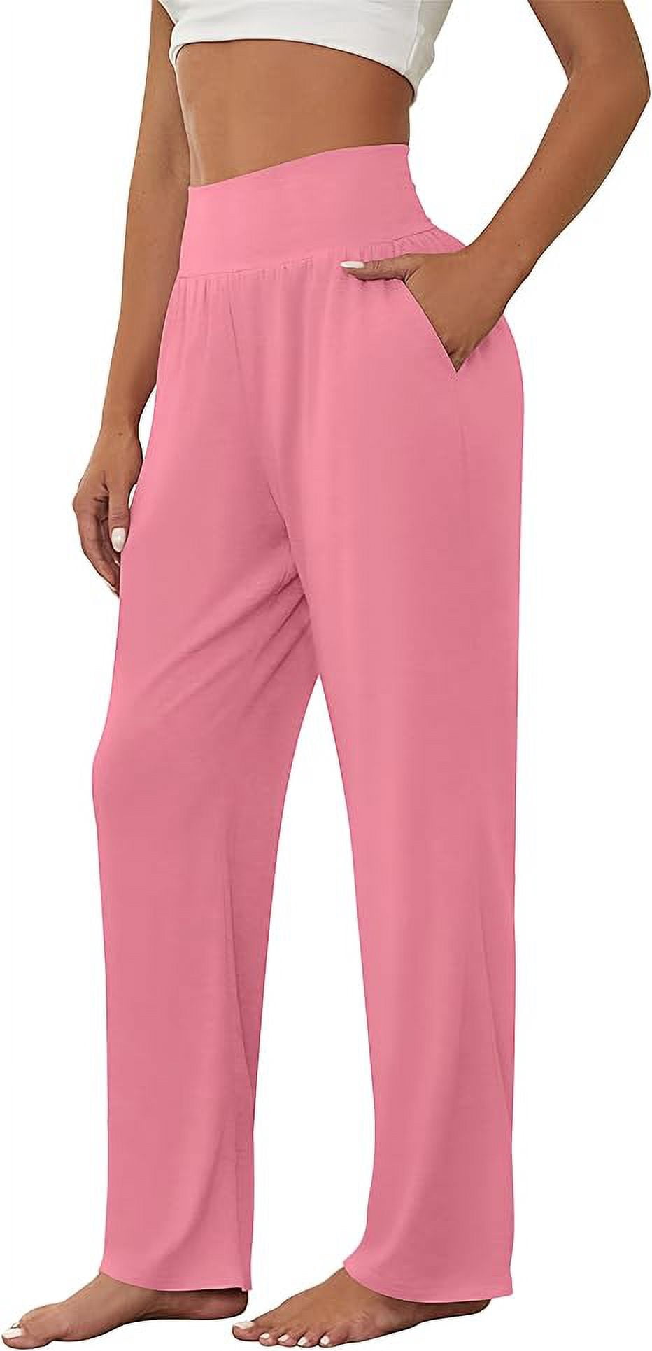 3 Pcs Women's Wide Leg Yoga Pant Comfy Loose Sweatpants High Waist ...