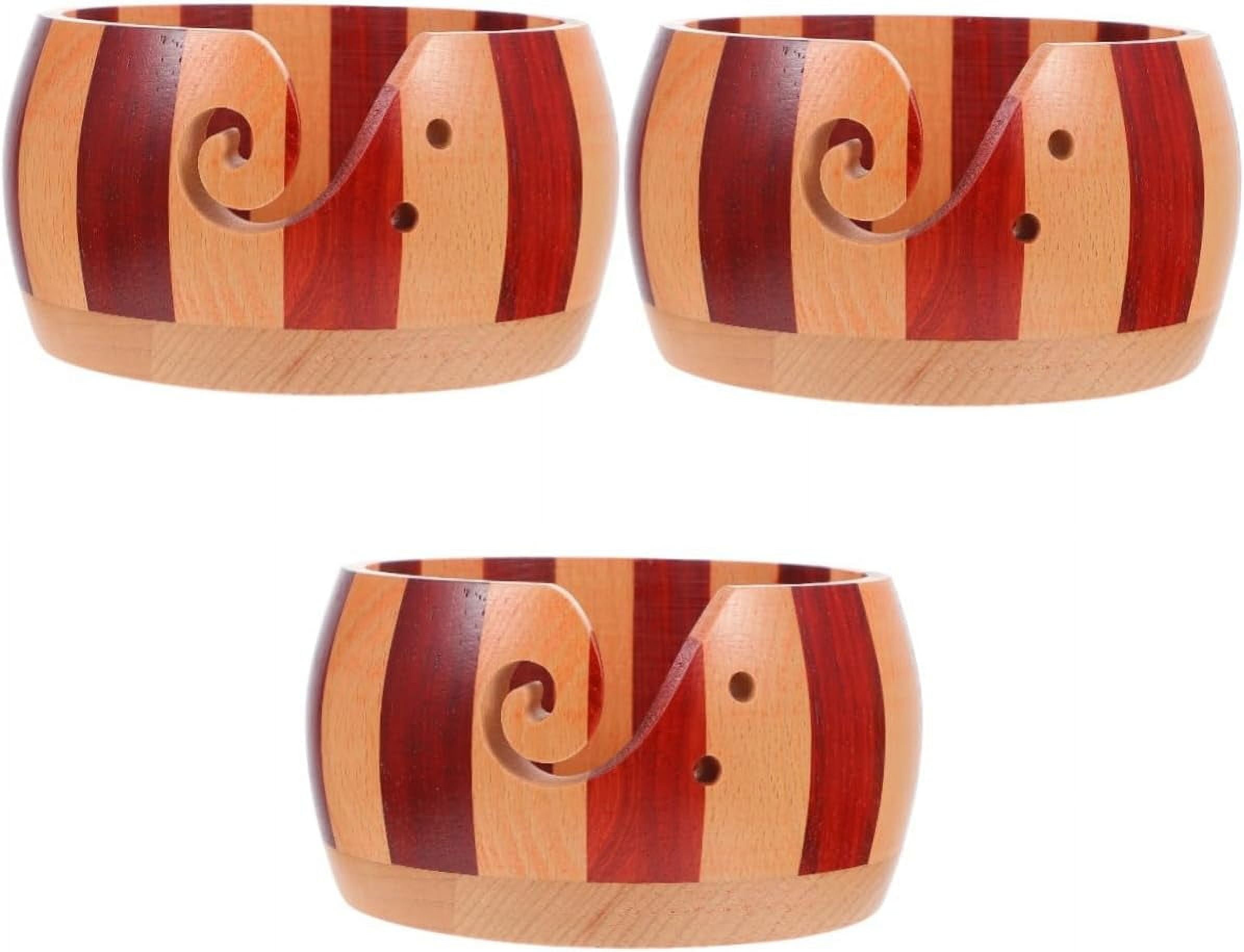 3 Pcs Wool Bowl Fruit Containers Knitting Wool Storage Bowl Yarn Holder ...