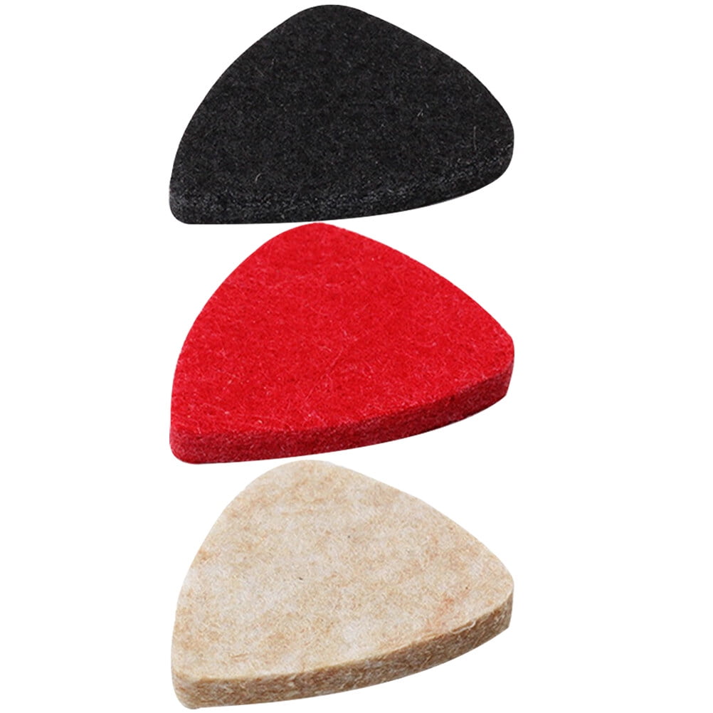 3 Pcs Wool Felt Picks Guitar Pick Wool Felt Plectrum Guitar Practice ...