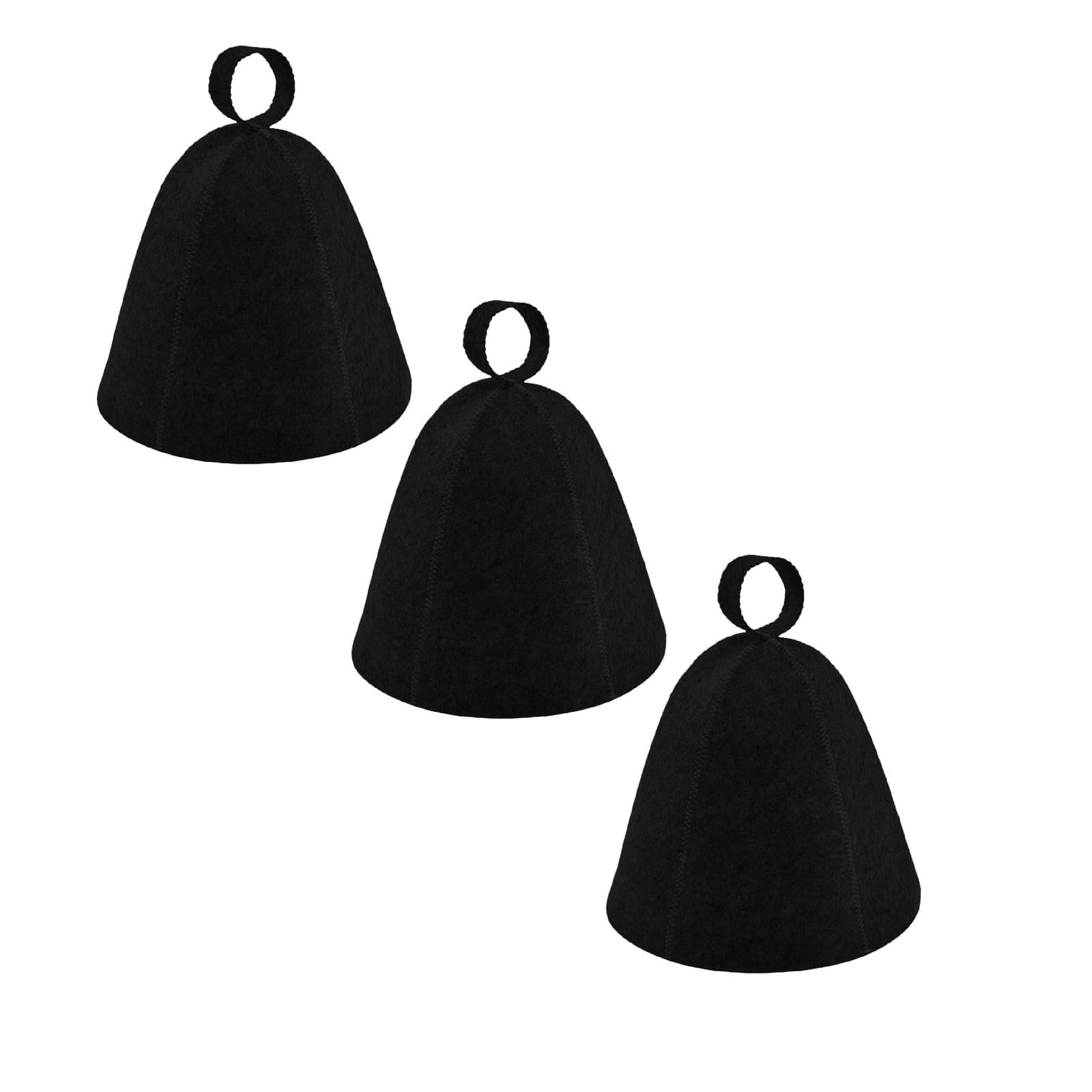3 Pcs Wool Sauna Hat for Men Women, Russian Banya Cap for Steam Room ...