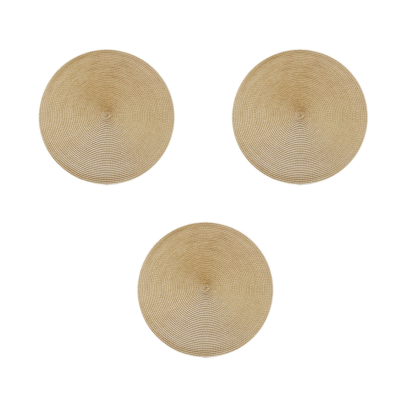 3 Pcs Woven Place Mat, Oil Proof Pad, Heat Insulation Mat, 18cm ...