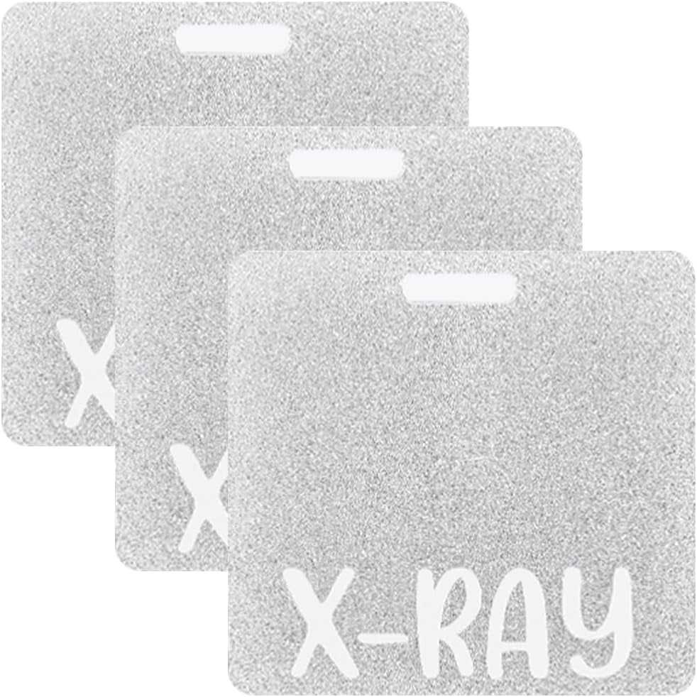 3 Pcs X-Ray Badge Buddy Card Holder Glitter Radiology Horizontal Badge ...