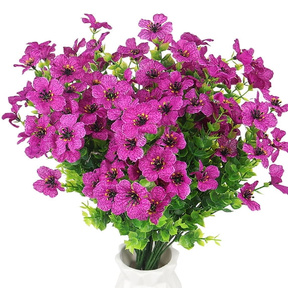 3 Pcs Yocowell Artificial Flowers for Indoor and Outdoor, Realistic ...