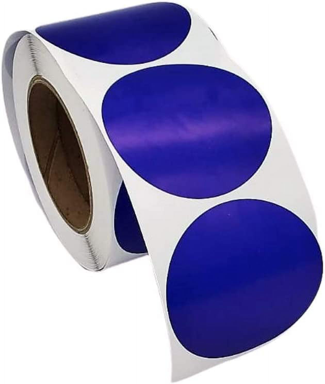 3" Permanent Color-Code Dot Stickers: 500 Labels (Dark Blue) - Walmart.com