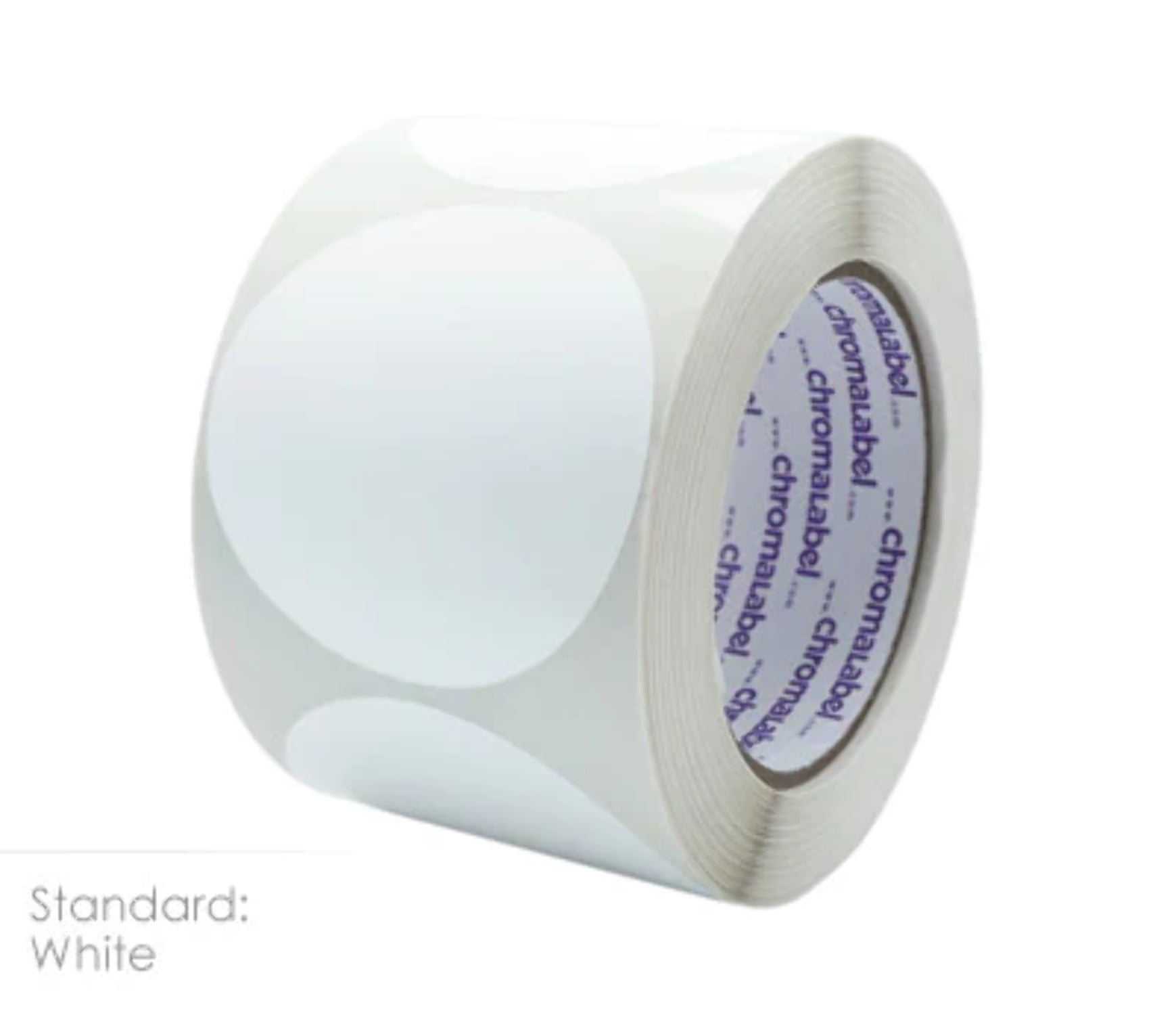 3 Permanent Color-Code Round Circle Inventory Labels: 500/Roll ...