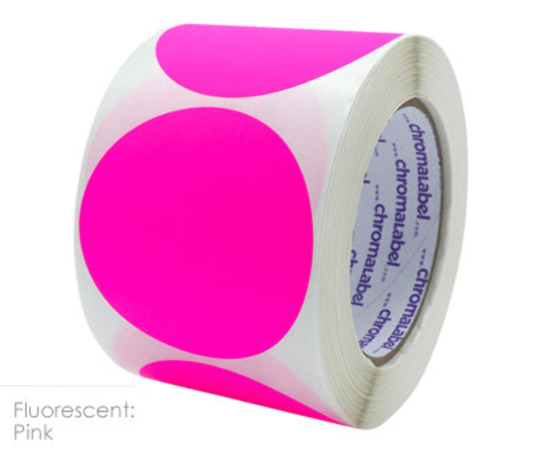 3" Permanent Color-Code Round Circle Inventory Labels: 500/Roll ...