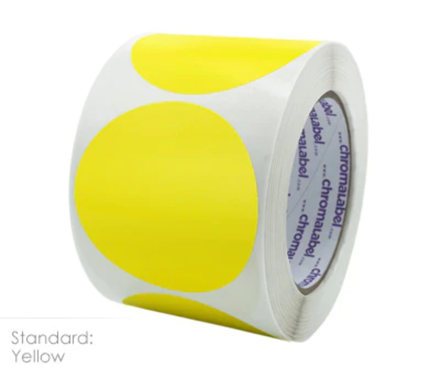 3 Permanent Color-Code Round Circle Inventory Labels: 500/Roll ...