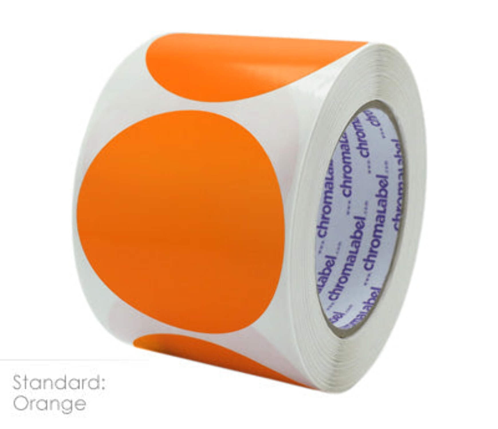 3" Permanent Color-Code Round Circle Inventory Labels: 500/Roll ...