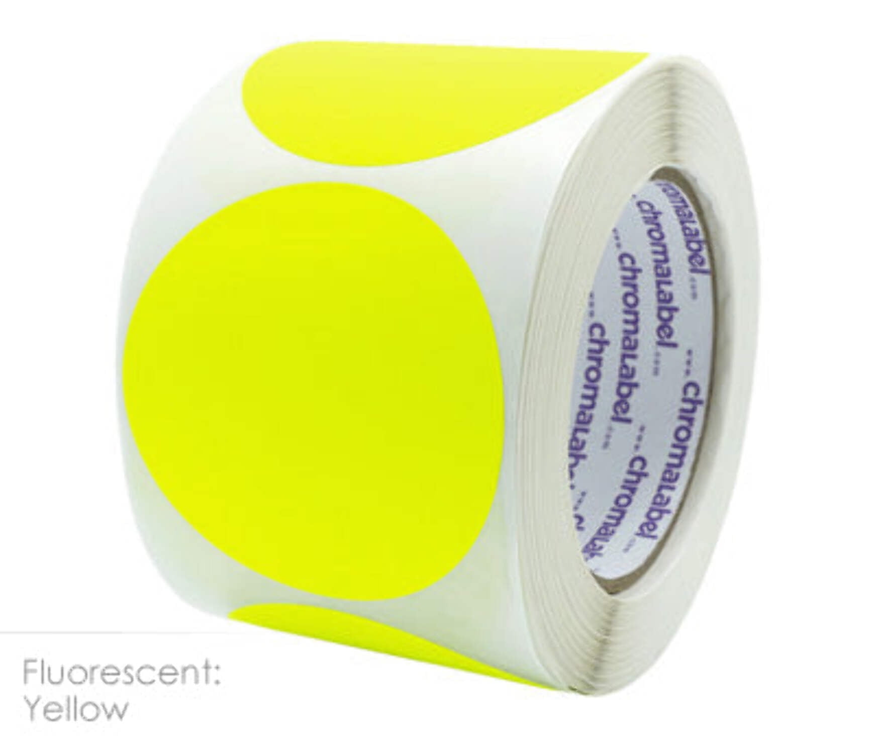 3" Permanent Color-Code Round Circle Inventory Labels: 500/Roll ...