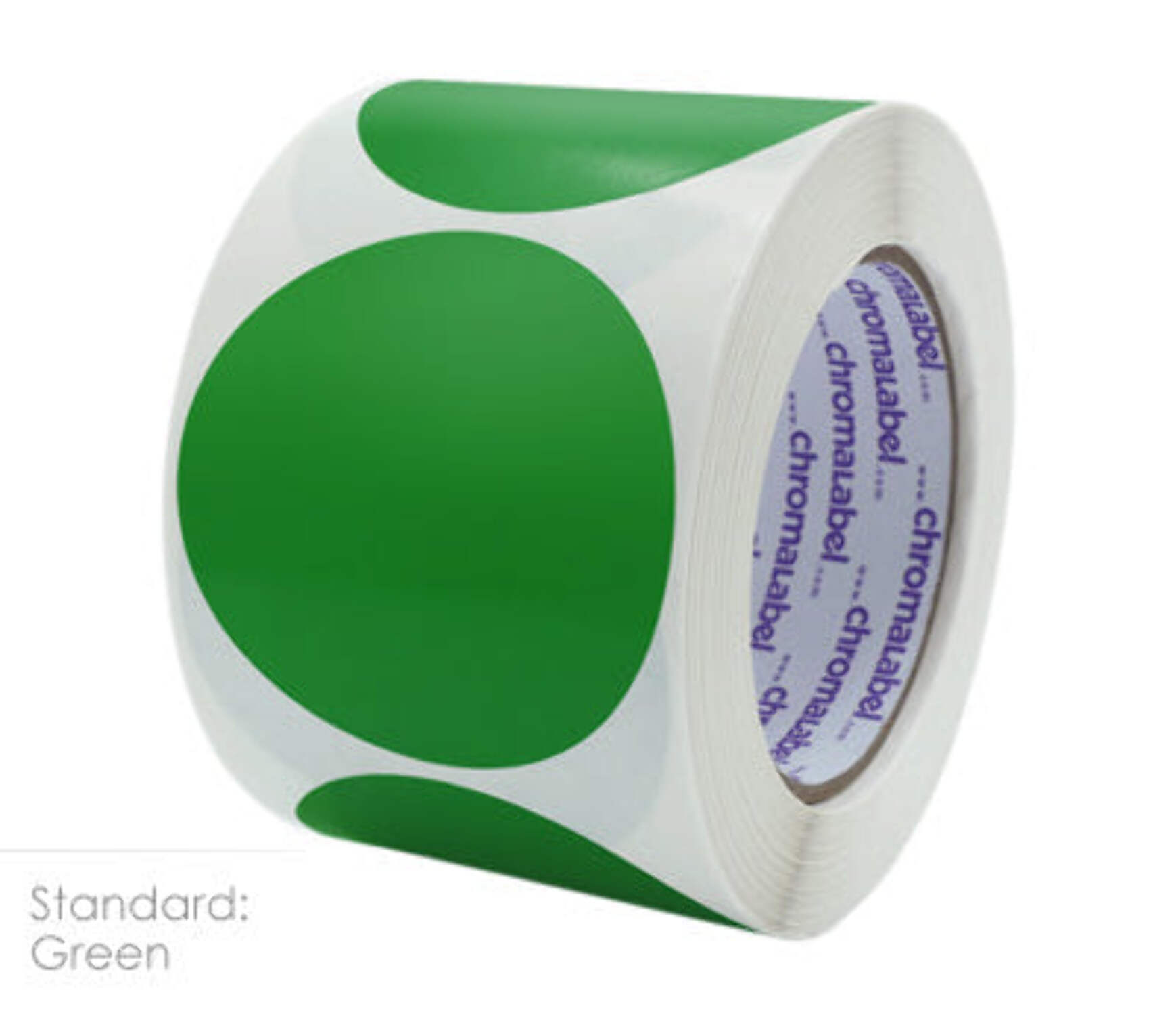 3" Permanent Color-Code Round Circle Inventory Labels: 500/Roll ...