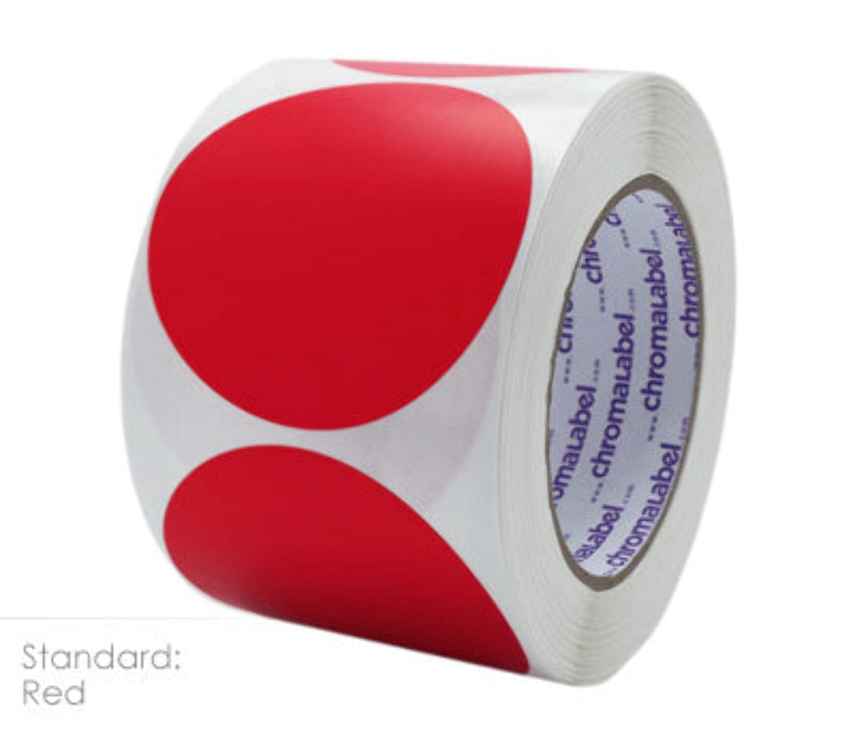 3" Permanent Color-Code Round Circle Inventory Labels: 500/Roll ...