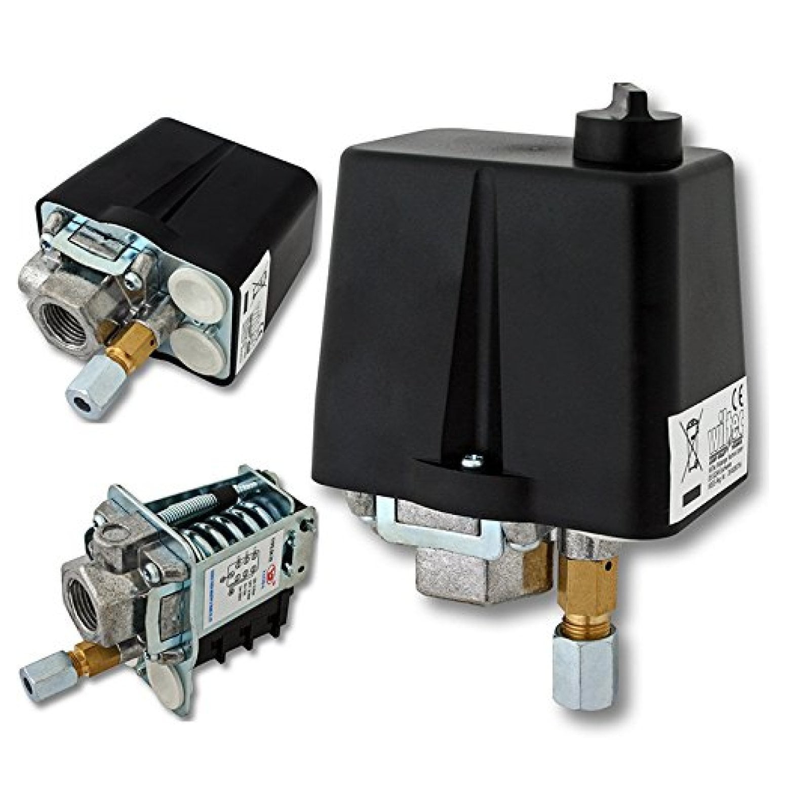 3-Phase 90-120 PSI Air Compressors Pressure Switch Control 230V 400V ...