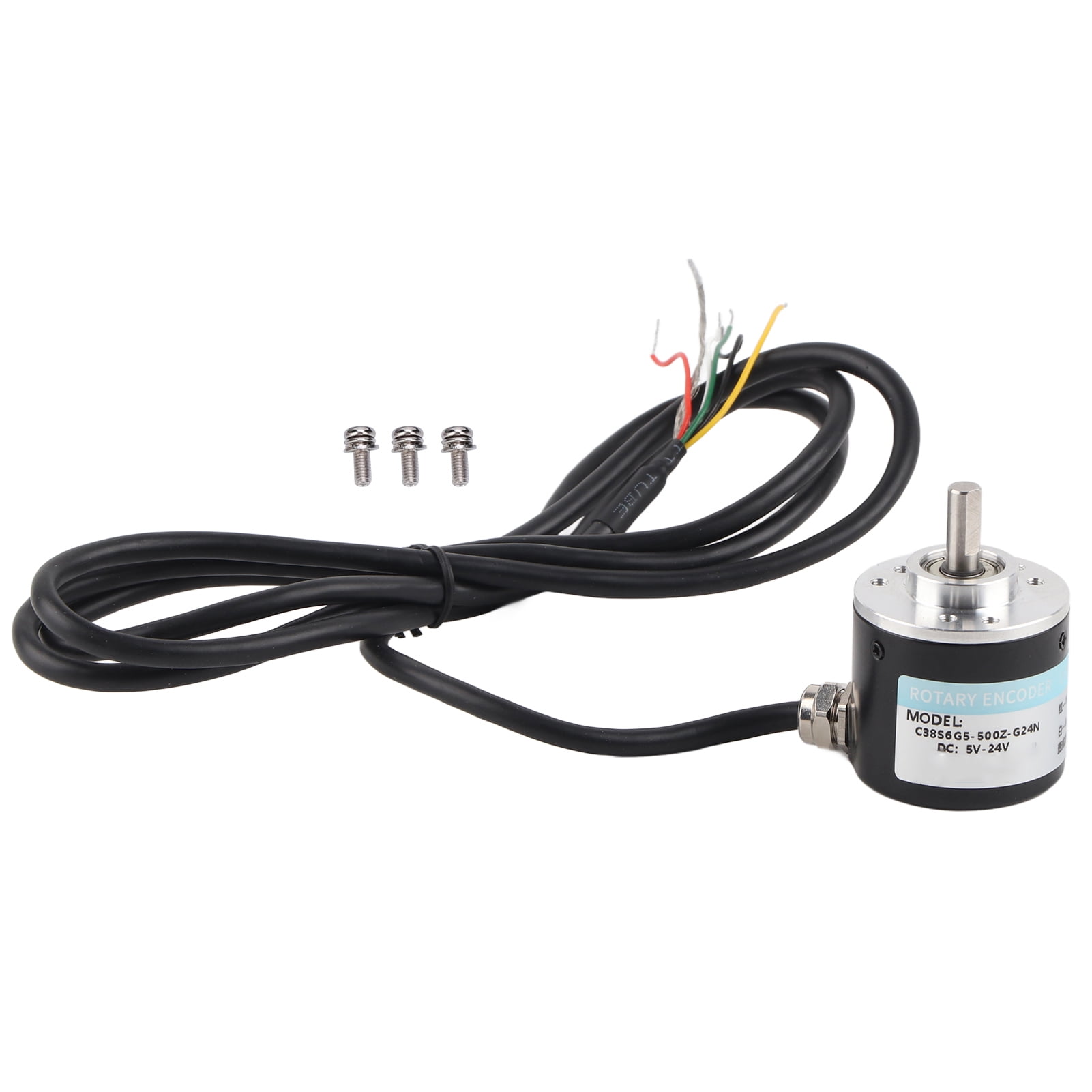 ABZ 3-Phase DC5-24V Solid Shaft Photoelectric Encoder for Office ...