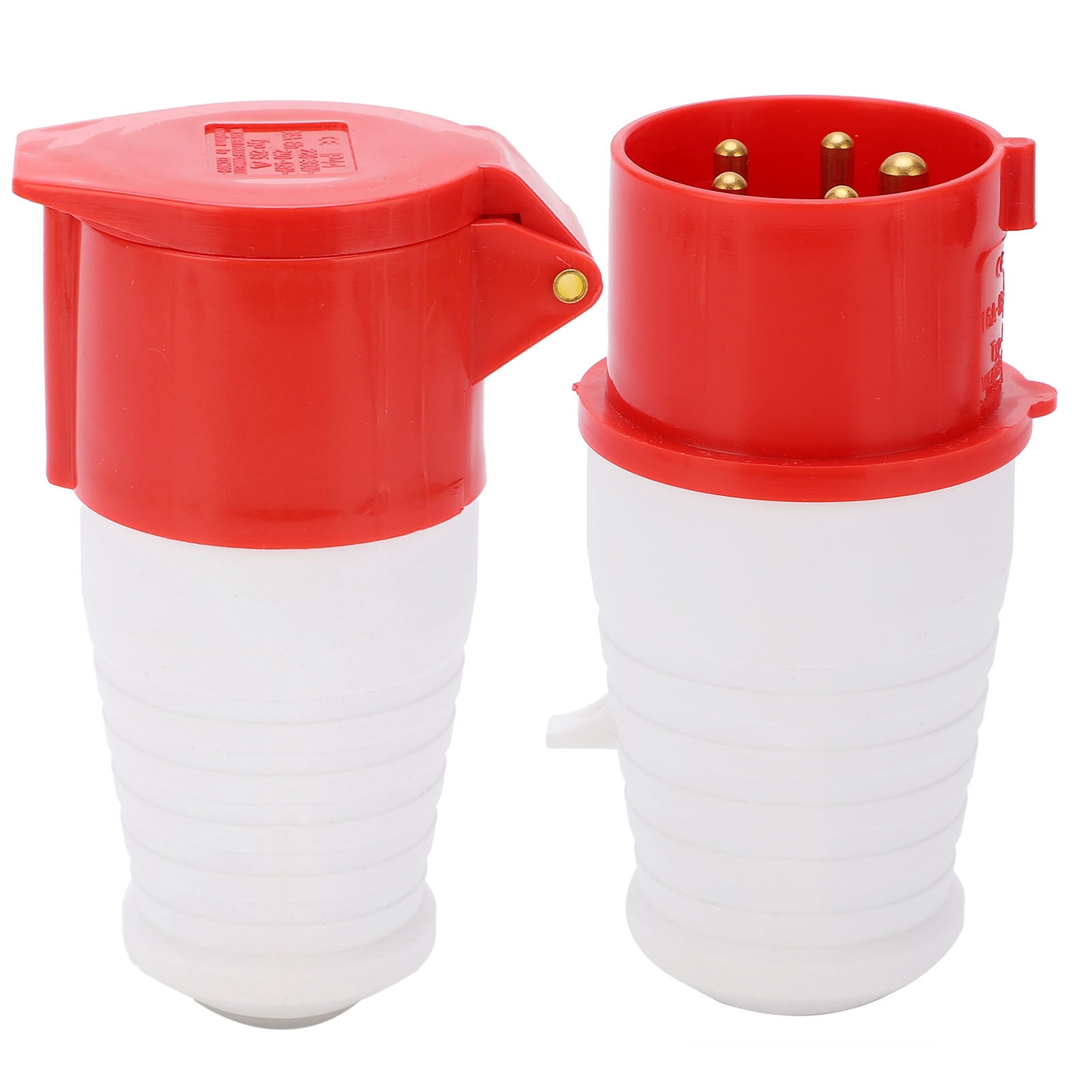 3 Phase Plug,16A 5Pin Industrial Plug Coupler 3 Phase IP44 Waterproof ...