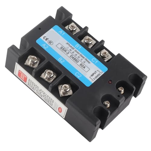 3 Phase Solid State Relay SSR 3 D4860 60A DC to AC 480V Distribution ...