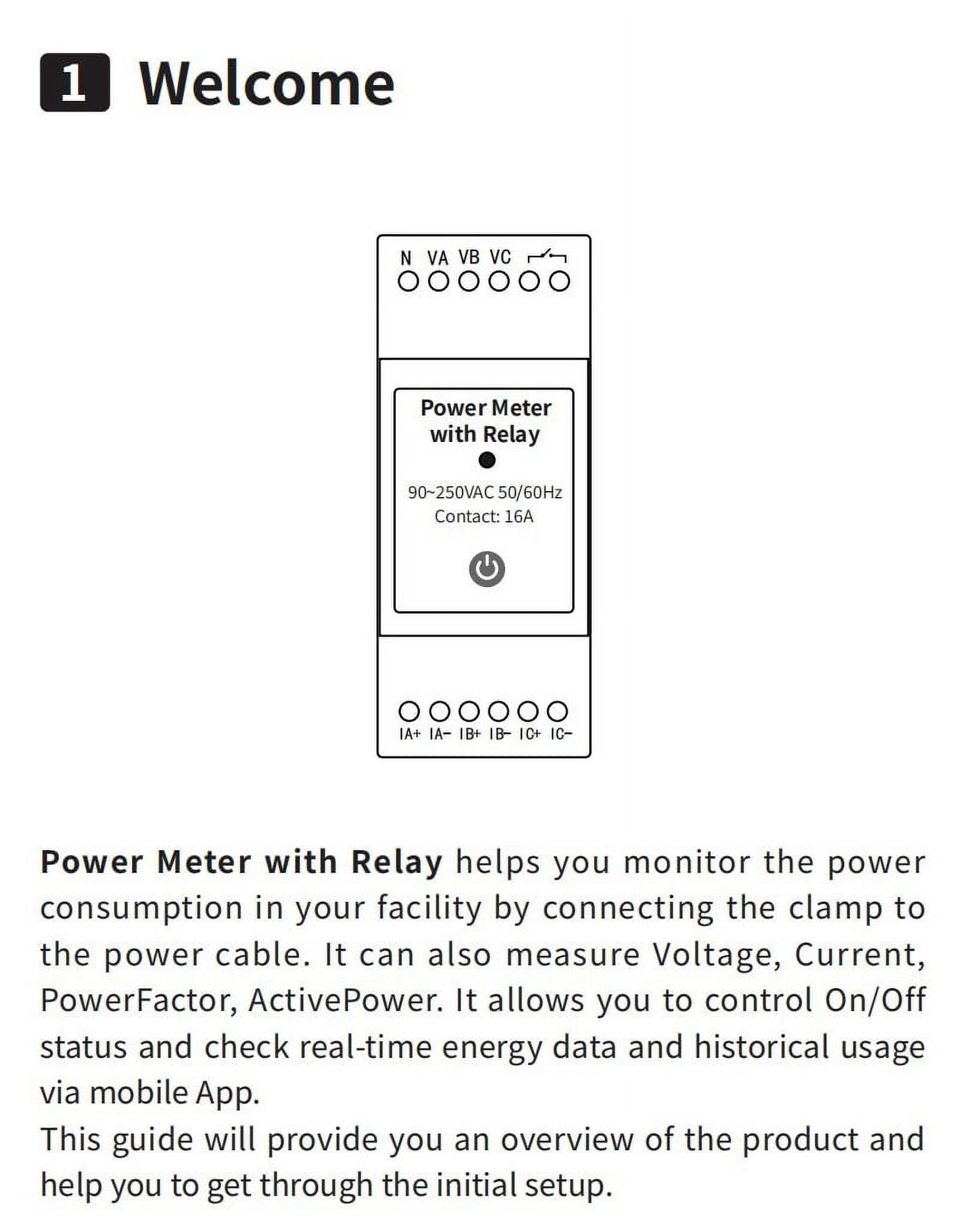 3-Phase Wifi Energy Meter Din Rail Power Monitor Energy Consumption ...