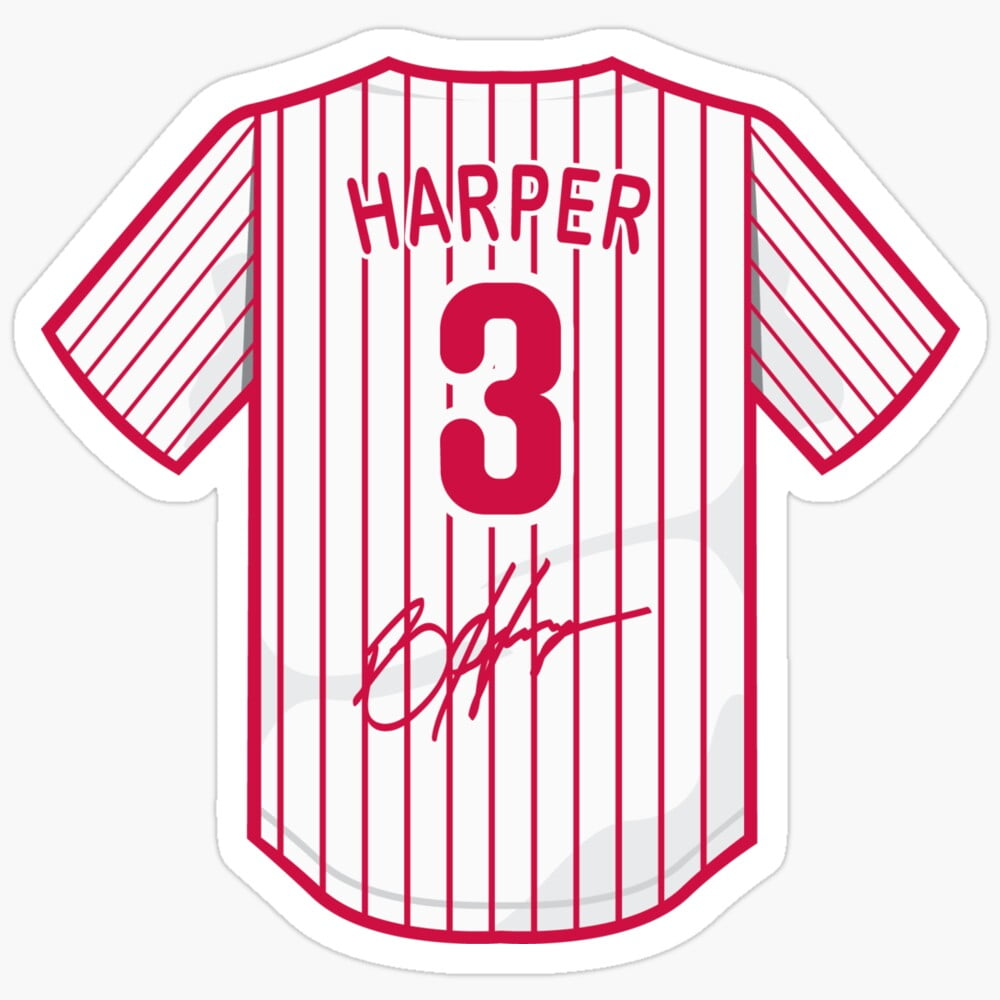 #3 Philadelphia Signature Jersey Sticker Baseball Sticker, Football ...
